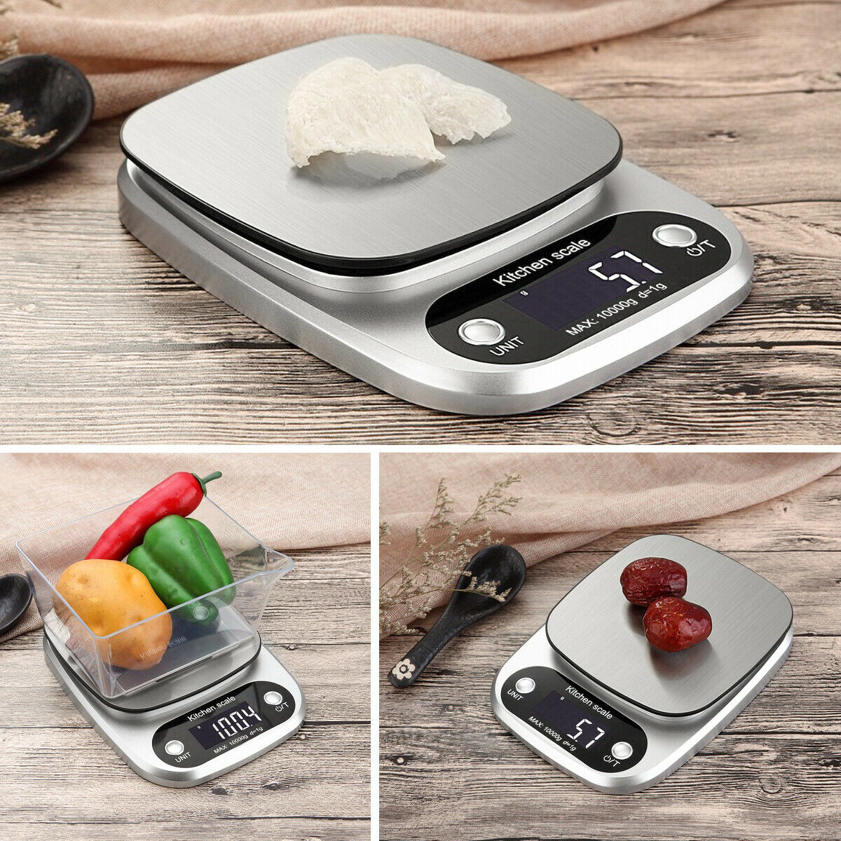 Digital Kitchen Food Diet Scale, Multifunction Weight Balance 22lbs 1g ...