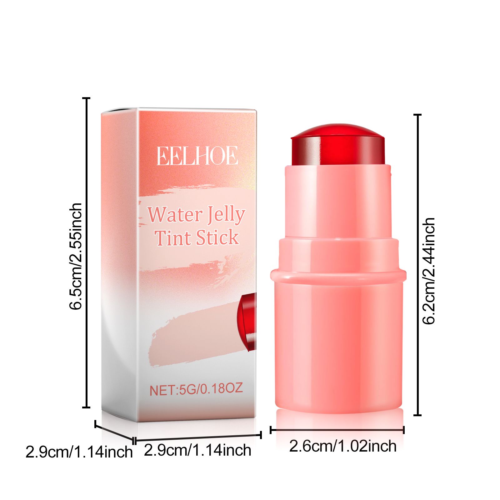 EELHOE Fruit Jelly Blush Lip Gloss Stick Lazy Contouring Even Skin Tone ...