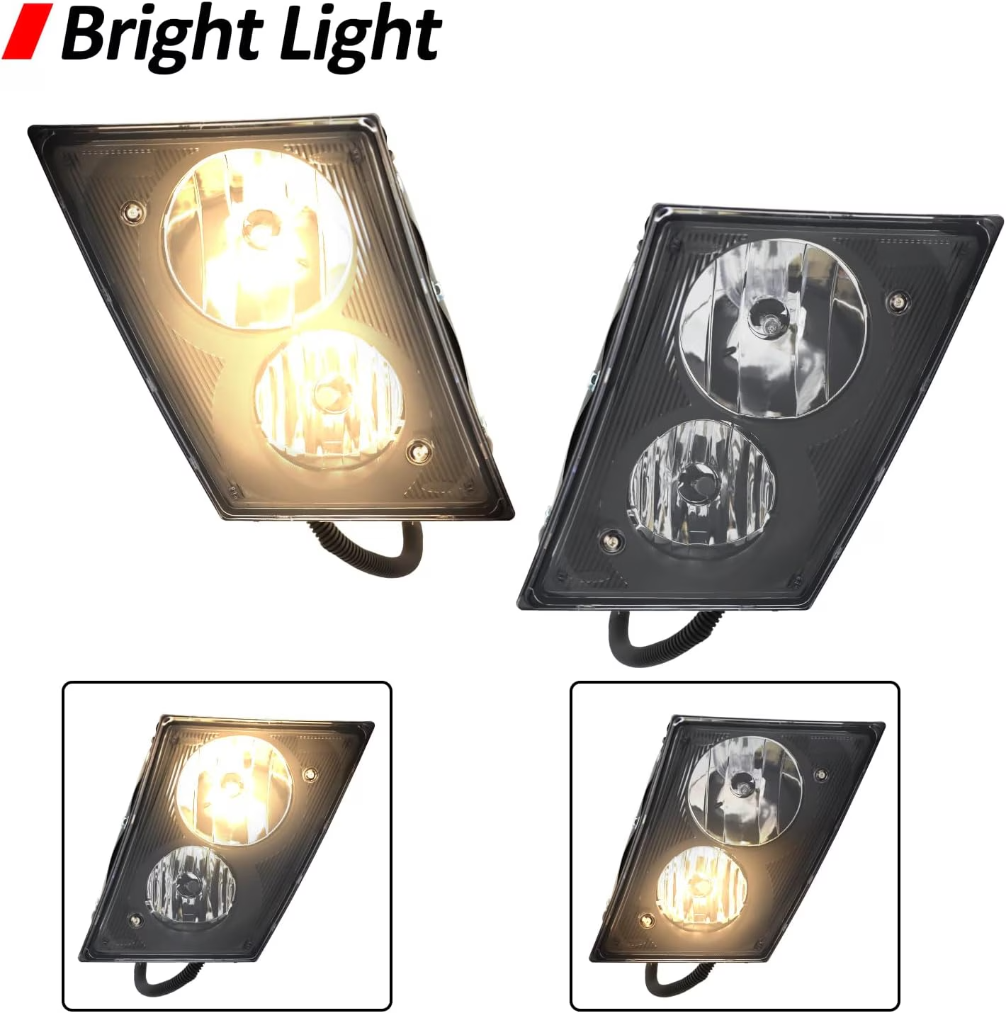 LEAVAN Fog Lamps Are Compatible With 2003-2017 Volvo VN VNL 630 670 730 ...