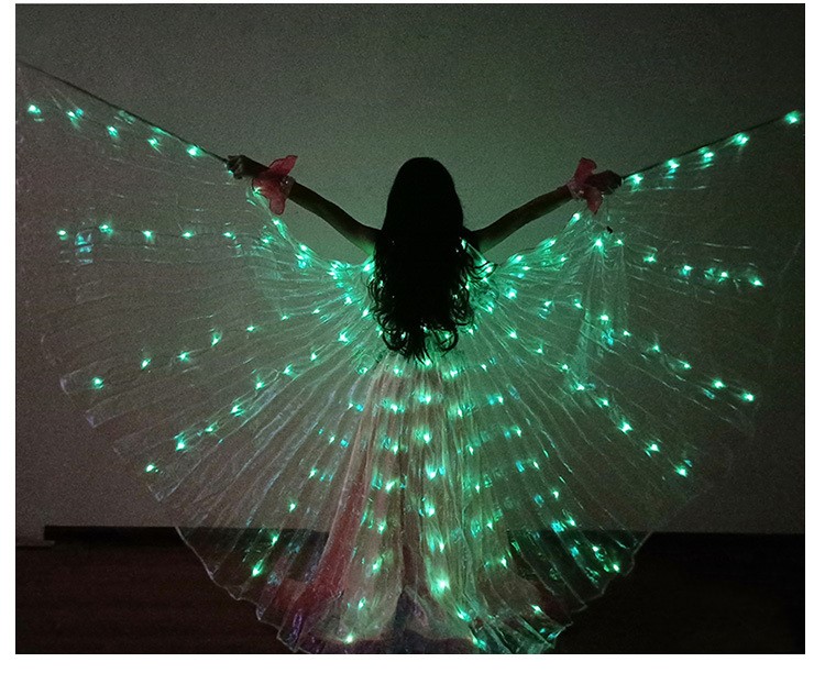 Color Green - Children's LED light wings