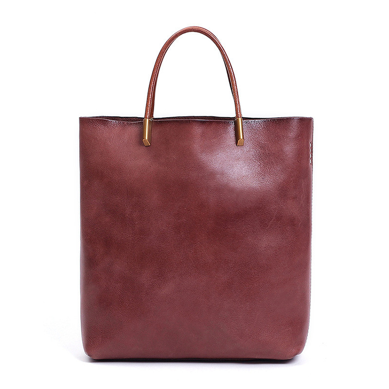 Square Leather Tote Bag – YiQ Creations