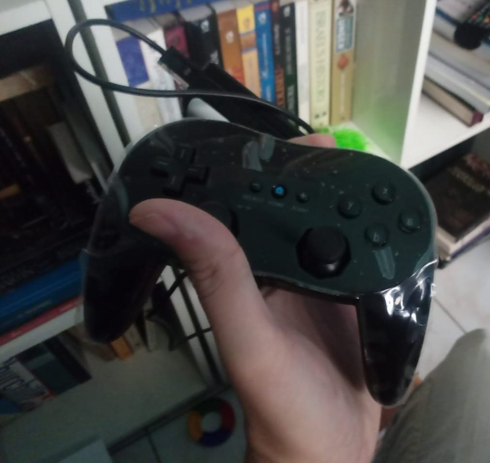 Wii Pro Classic Controller - mariogasm - Free Shipping