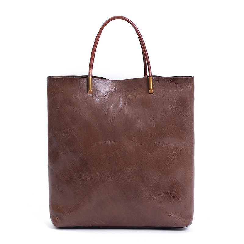 Square Leather Tote Bag – YiQ Creations