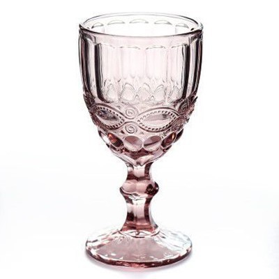 Glass Goblet Pattern Simple Home Embossed Color - CJdropshipping